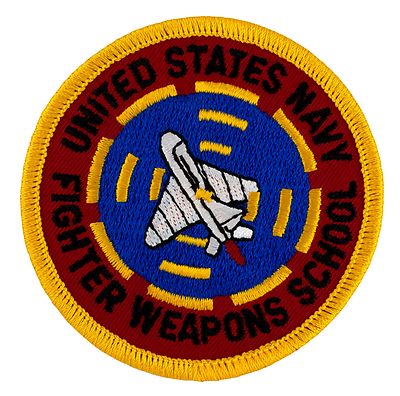 US Navy Fighter Weapons School Patch (182) 3" Round Embroidered Patch 10518 | eBay