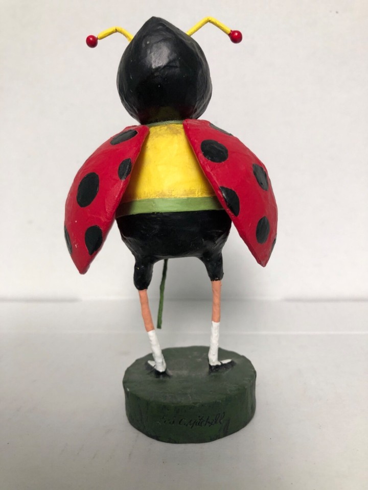 LORI MITCHELL FIGURE LITTLE LADYBUG WITH FLOWER | eBay
