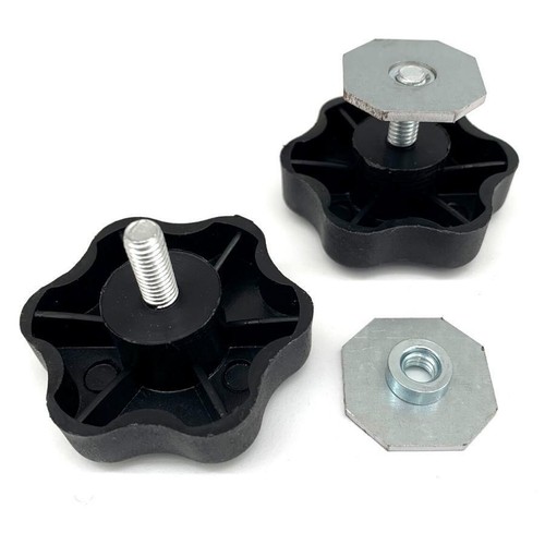 Brace Locking Knobs & Backing Nut for Carefree Roll Out Awning Caravan Knob Pair | eBay