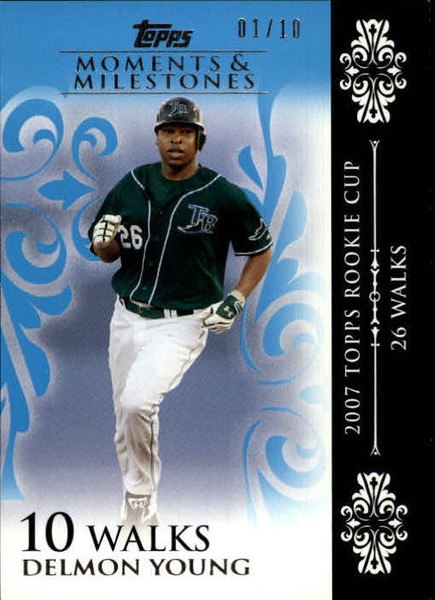 2008 Topps Moments & Milestones - Blue 2007 Topps Rookie Cup - 26 Walks ...