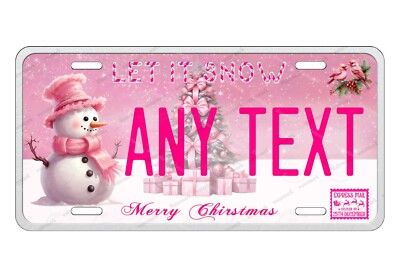 Cardinal Birds Merry Christmas License Plate Metal Tag Fits Auto Car ...