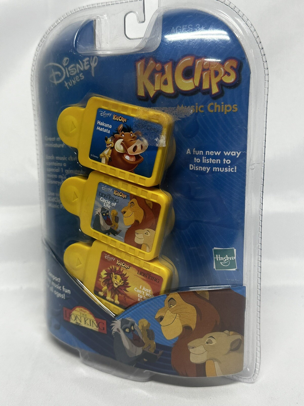 Disney Tunes The Lion King Kid Clips Music Chip Song 3-pack 2002 Tiger ...