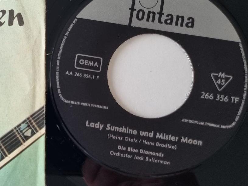 Die Blue Diamonds - Lady Sunshine und Mr. Moon 7''/ CV Conny Froboess | eBay