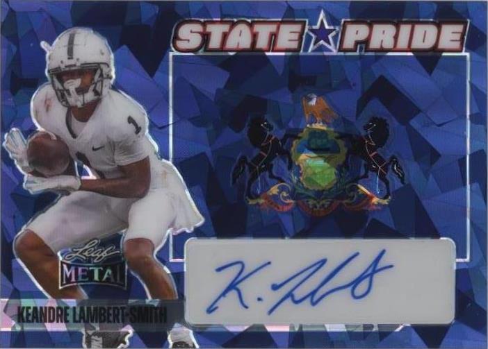2024 Leaf Metal - State Pride Blue Crystals #SP-KLS Keandre Lambert ...