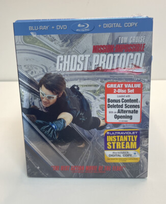 Mission: Impossible - Ghost Protocol (Blu-ray/DVD, 2012, 2-Disc Sealed ...