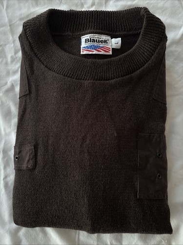 POLICE SWEATER BLAUER LG. BROWN CREW-NECK COMMANDO STYLE Pil-Trol ...