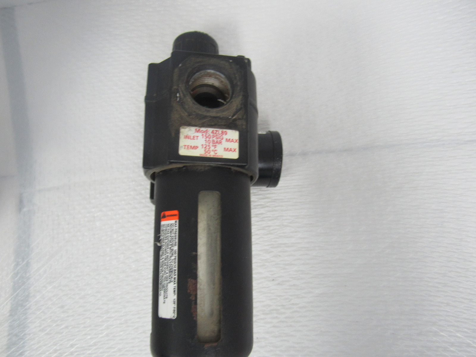 DAYTON FILTER REG. INLET 150 PSI 10 BAR OUTLET 150 PSI 10.3 BAR TEMP ...