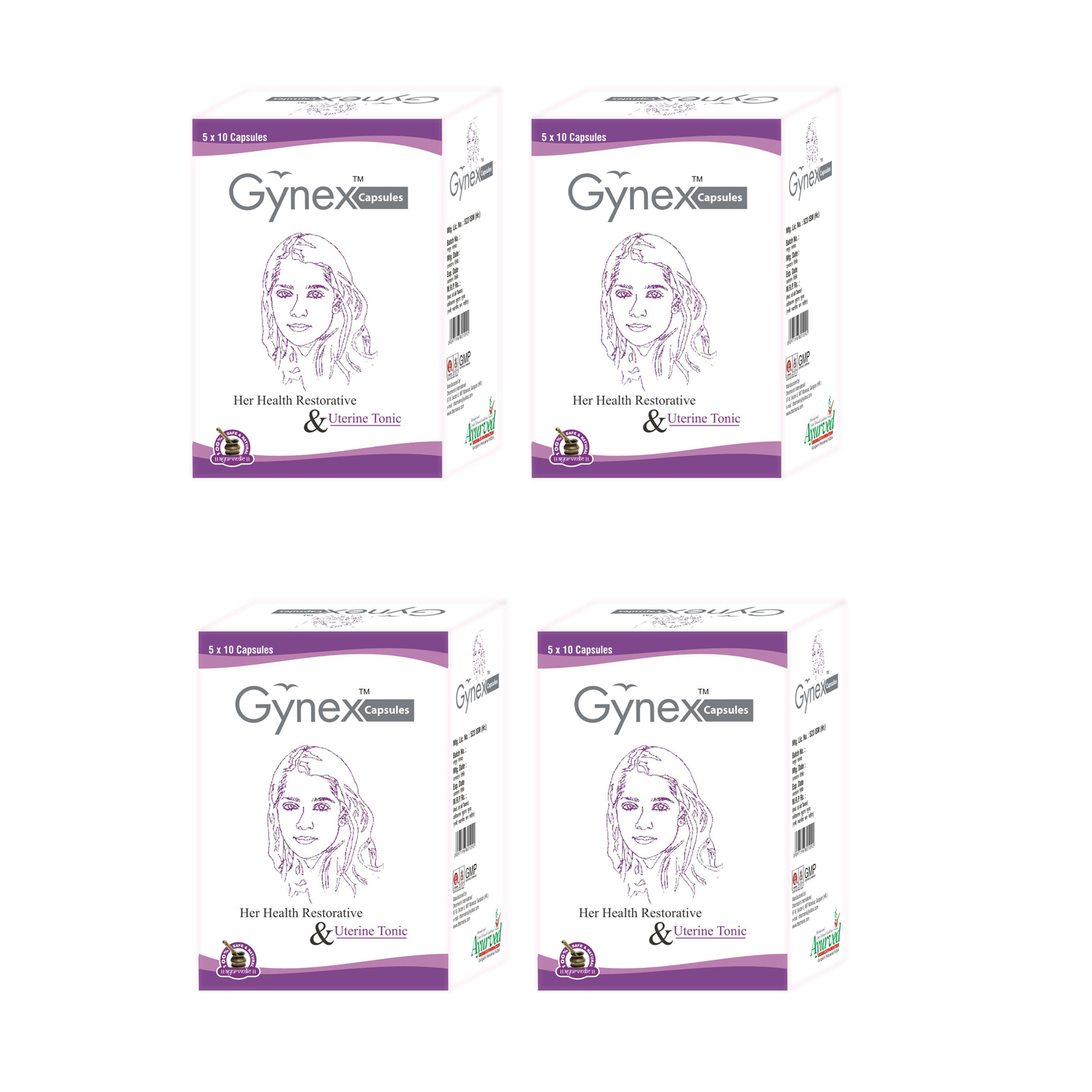 #1 Irregular Periods Blood Loss Natural Pills Herbal Capsules 200 Gynex ...