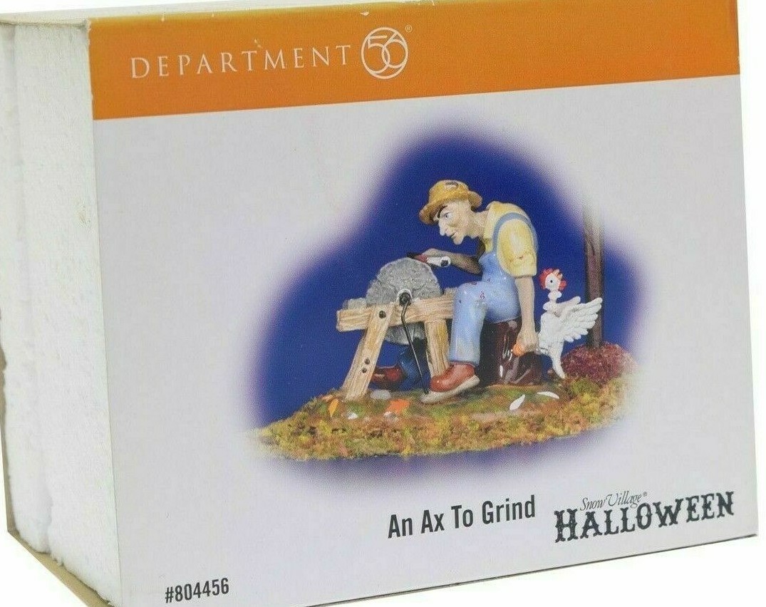 Department 56 | AN AXE TO GRIND FIGURINE NEW 804456 D56 VILLAGE RARE ...