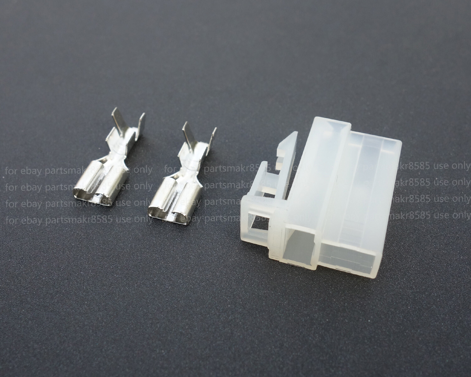 T-Type 2 Pin DC Power Connector Plug For VHF/UHF Kenwood Yaesu Icom ...