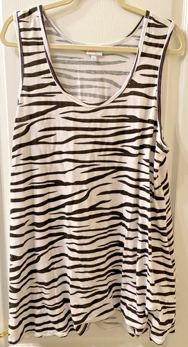 LuLaRoe Tank/Dress Size 2XL Zebra Print | eBay