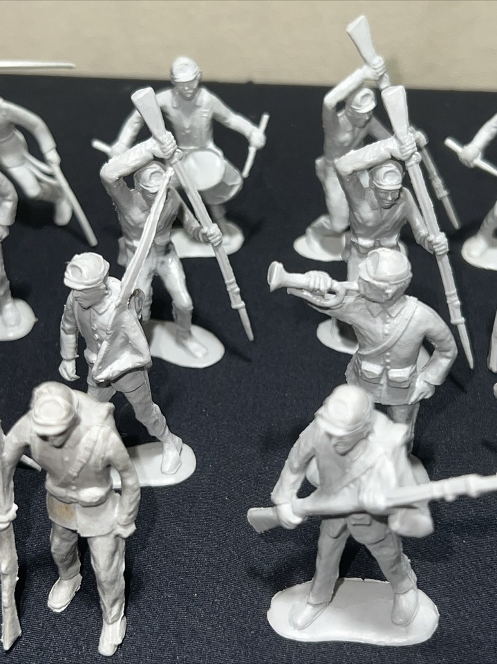 Vintage TIMM-MEE CIVIL WAR SOLDIERS Toy Figures Lot Of 39 | eBay