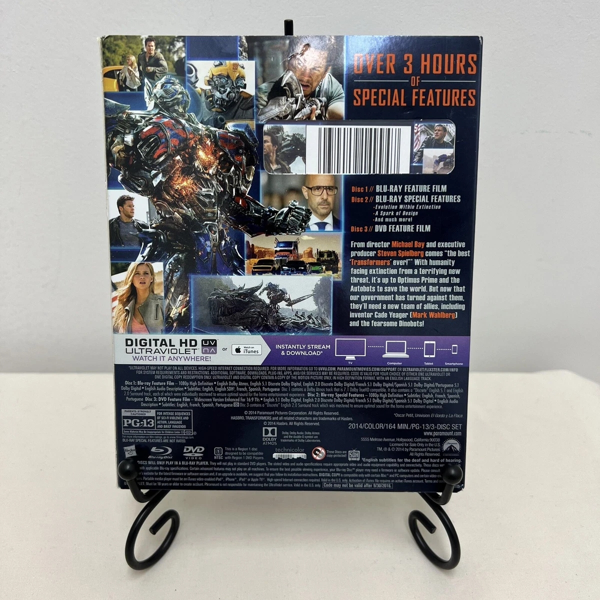 Transformers Age Of Extinction 2022 Dvd