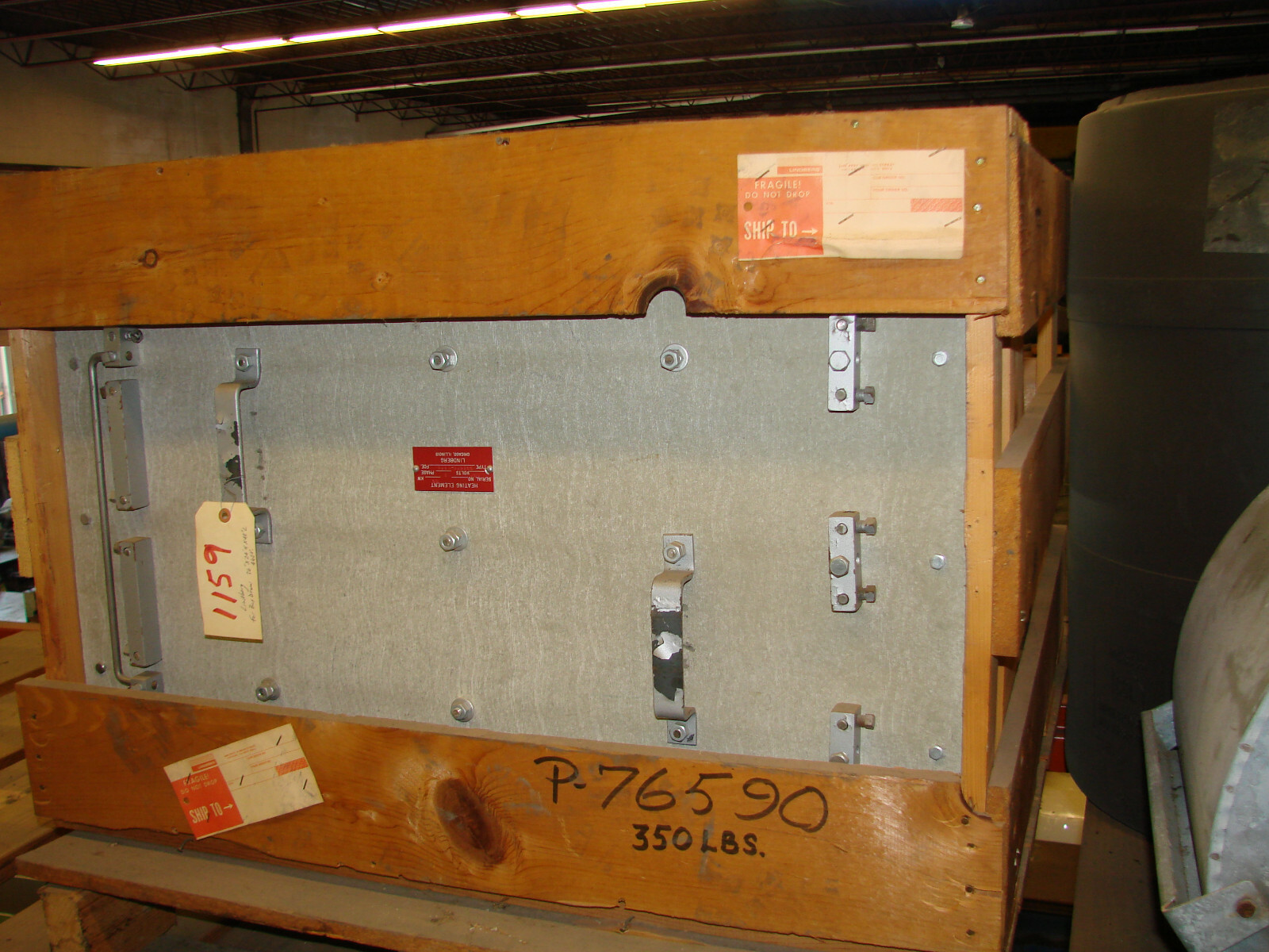 Lindberg Box Tempering Furnace Heating Element Unit 65 KW 460V Box ...