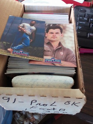pro line football cards 1991 Complete Set 300 cards from estate of a ...