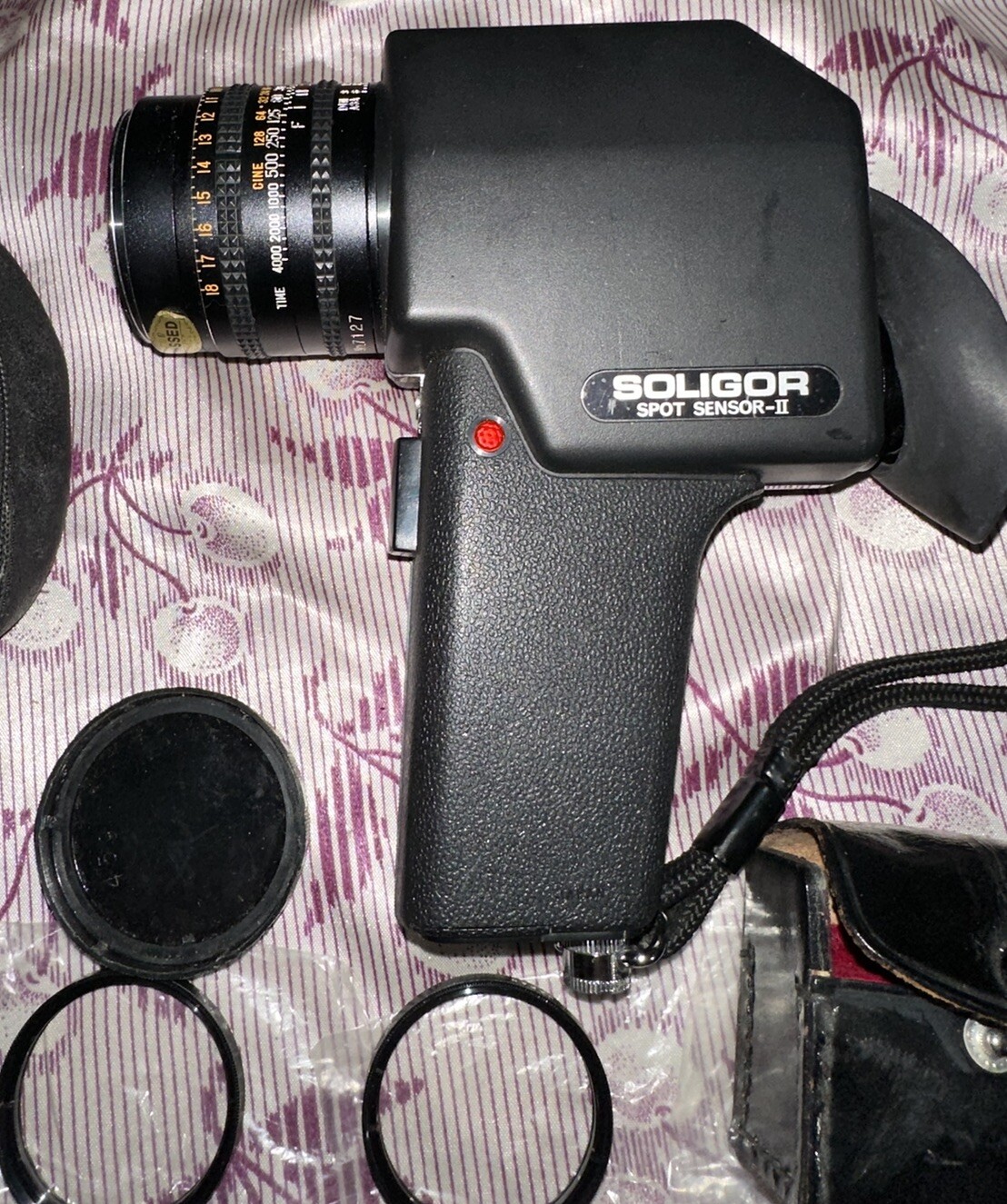 Soligor Spot Sensor II Analog Spot Light Meter W/3 HOYA LENES + ORIG ...