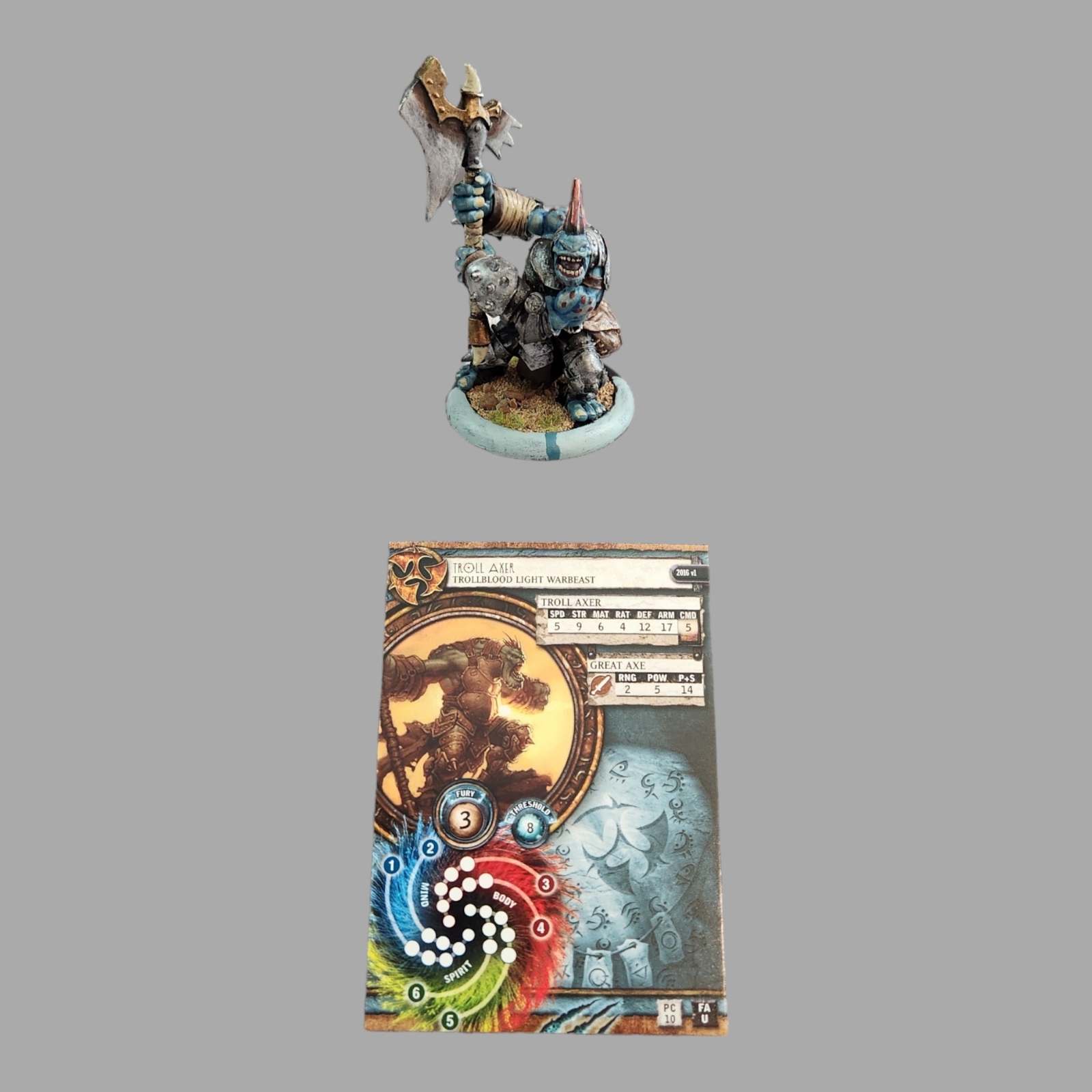 Privateer Press Hordes Troll Axer Trollblood Light Warbeast 40mm ...