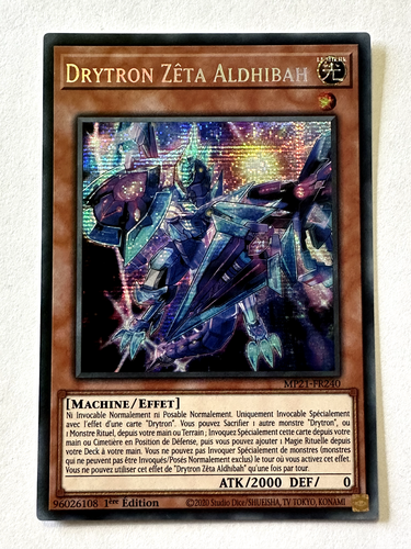 Carte Yu-Gi-Oh - JCC - Drytron Zêta Aldhibah - MP21-FR240 | eBay