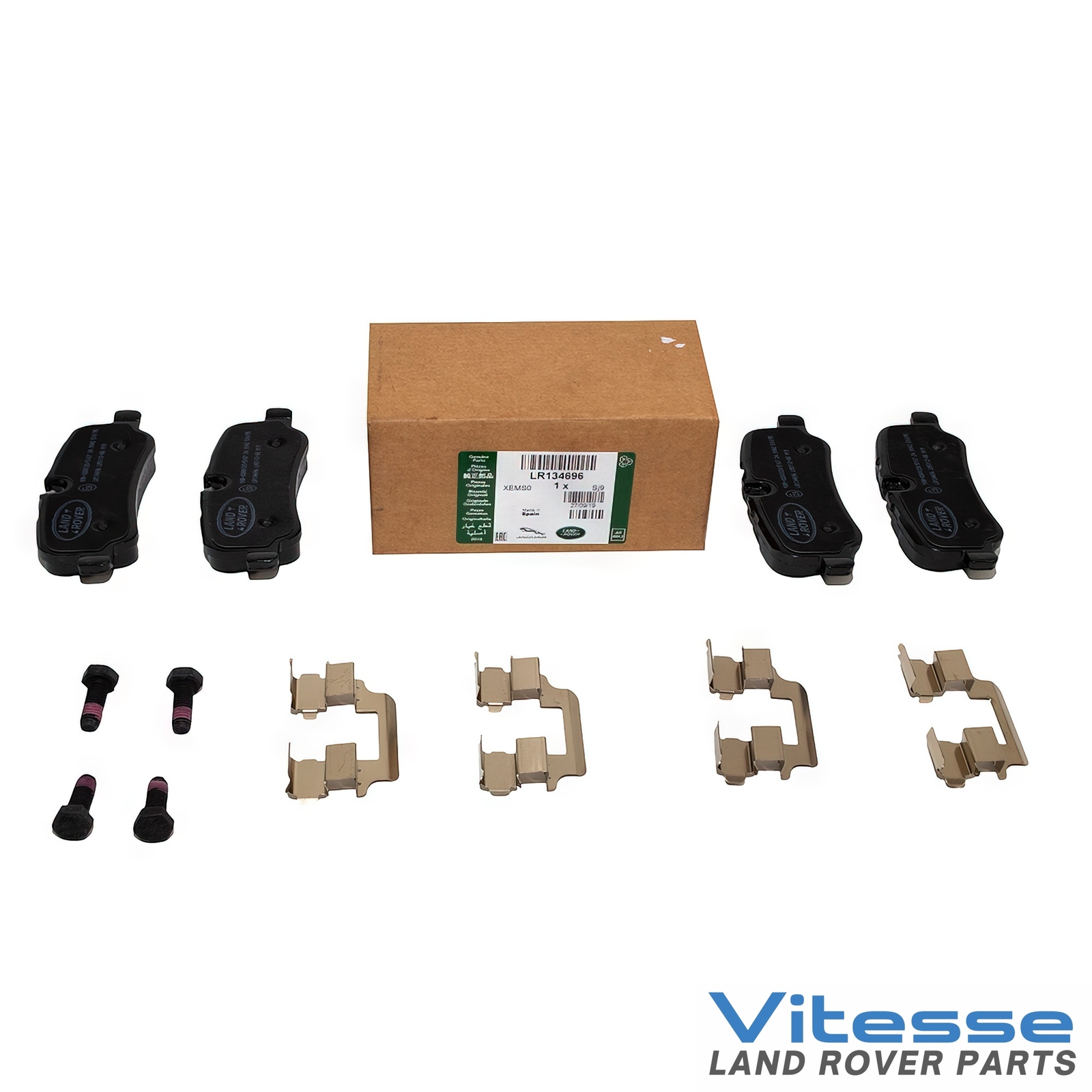 Land Rover Genuine LR134696 Brake Pads No SpringsBraking System ...