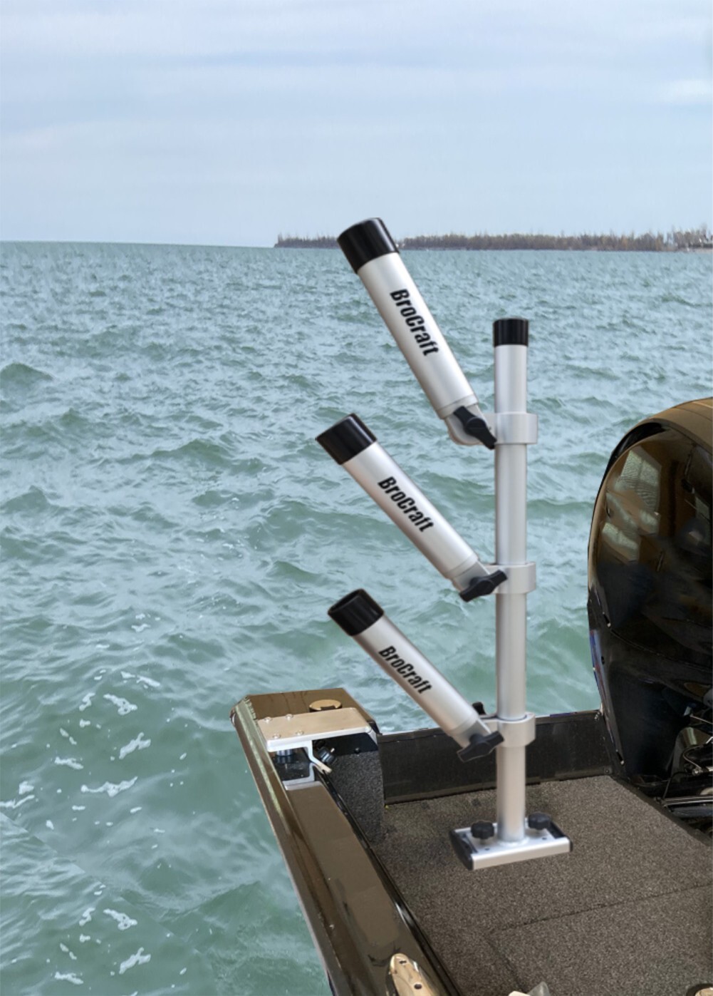 Brocraft Aluminum Trolling Rod Holder Tree / Boat Rod Tree / Rod Holder ...