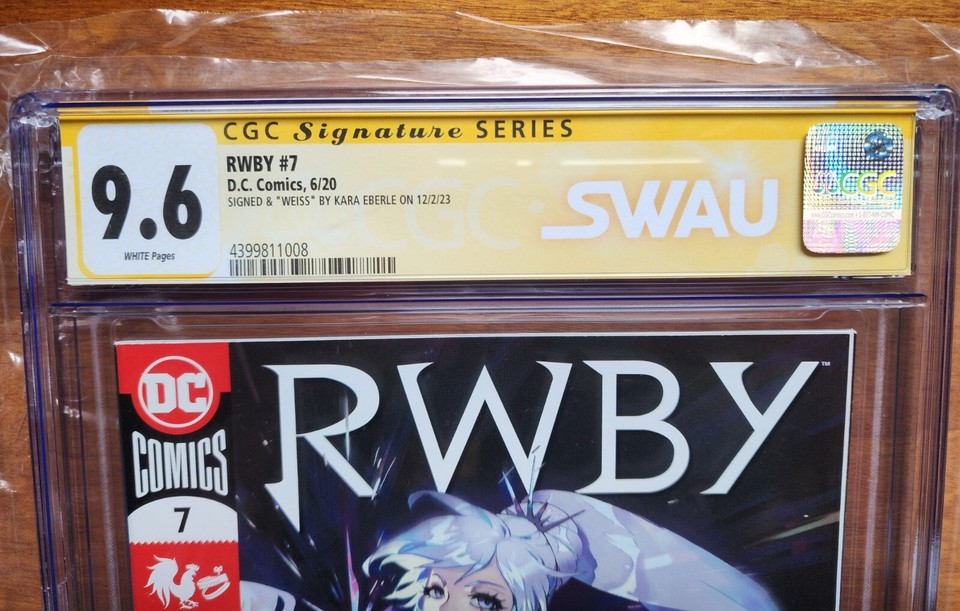 RWBY #7 DC Comics Recalled Issue signed by Kara Eberle Weiss | eBay