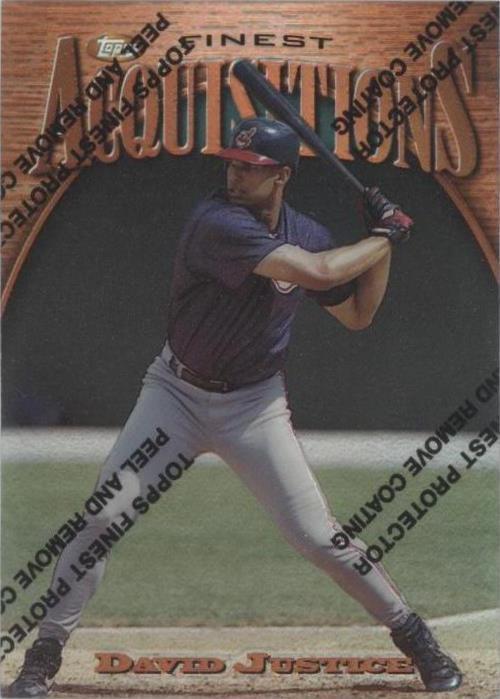 1997 Topps Finest - Common - Bronze David Justice #271 Refractor for ...