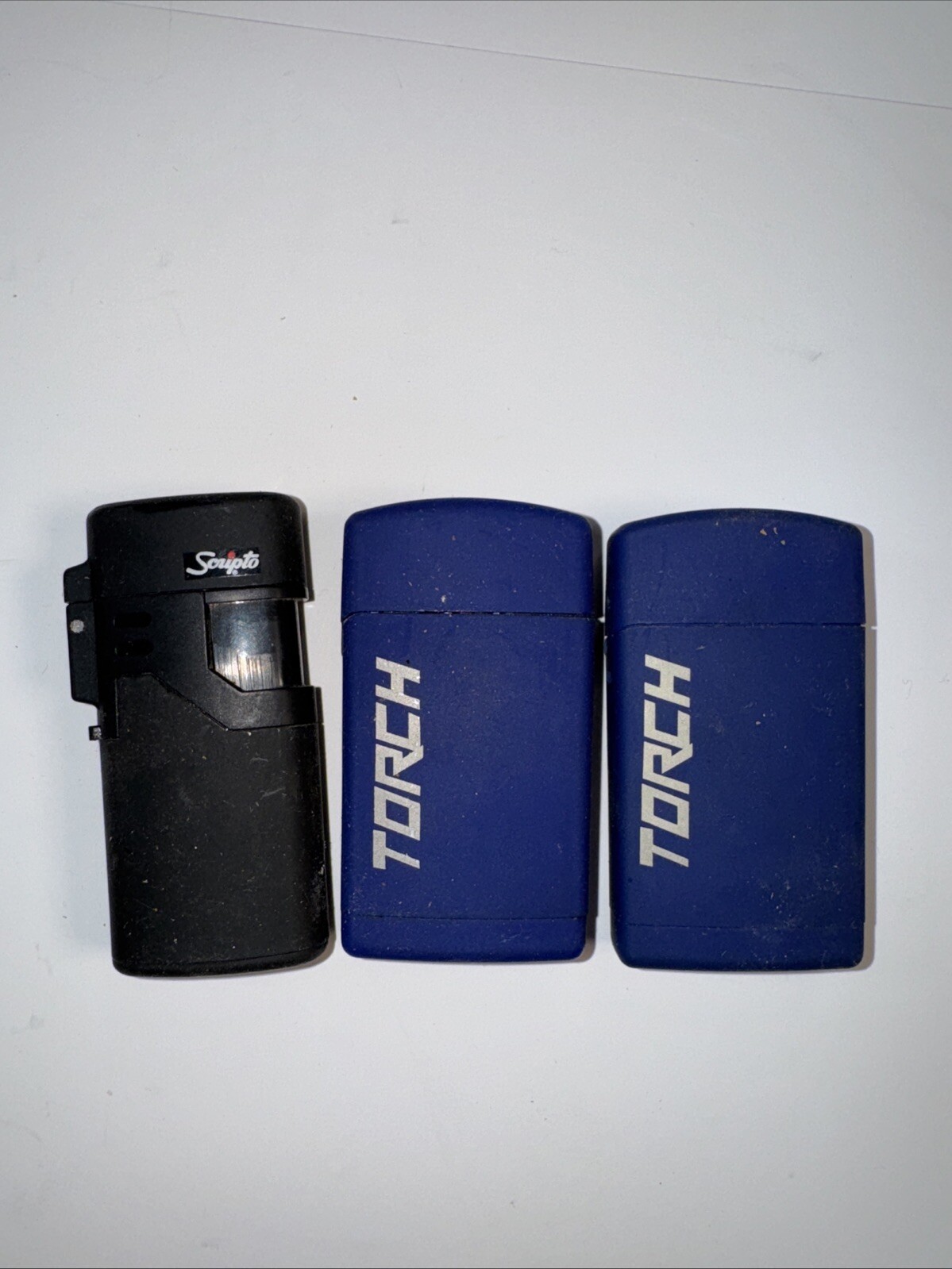 Butane Gas Torch Lighter Adjustable Flame Refillable Lot of 3 Scripto ...