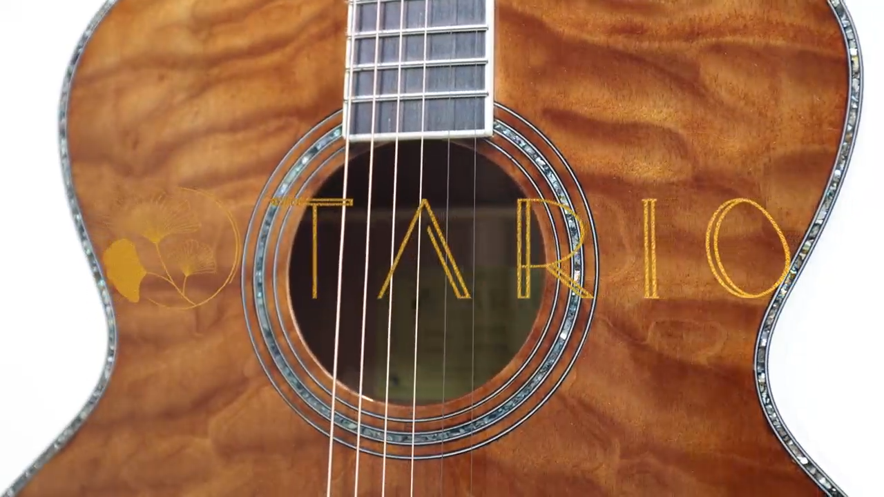 Antique Jumbo Body Acoustic Guitar Quilted Maple body Maple Neck ...