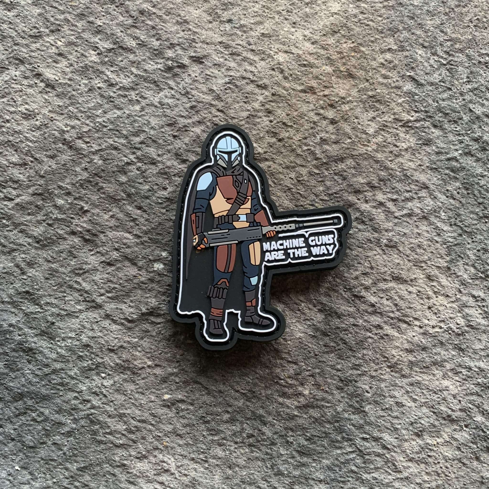 Mando Machine Guns are the Way PVC Patch | eBay
