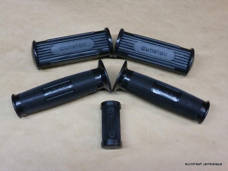 Dunstall Grip/Peg Rubber SET for Norton Commando 750 850 NEW handlebar ...