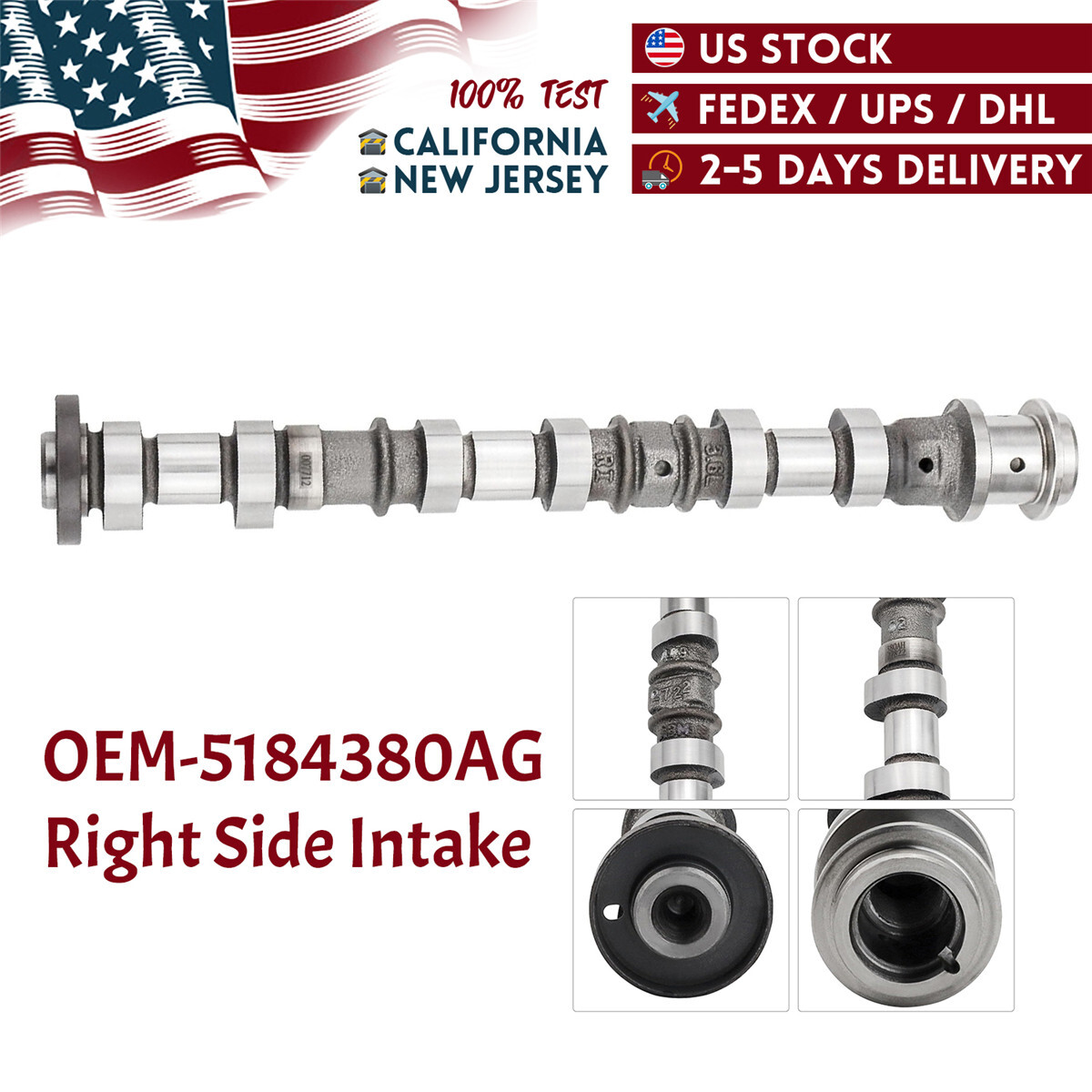 OEM NEW Right Side Intake Cam Camshaft 5184380AG For CHRYSLER 300 JEEP ...
