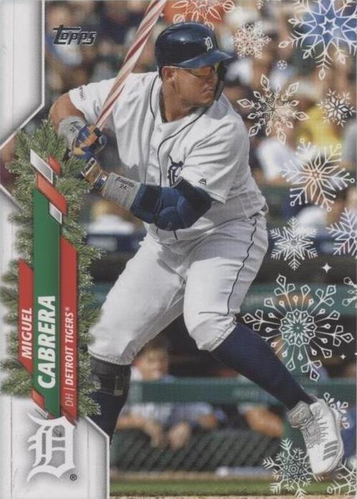 2020 Topps Holiday - Short Print Variations Miguel Cabrera #HW129 Candy ...