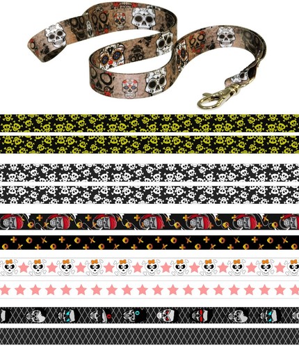 SKULL HEAD GOTH EMO PUNK SKULLS BLOCKERS Quality SATIN LANYARD NECK ...