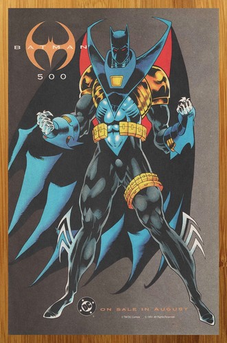 1993 DC Comics Batman Vintage Print Ad/Poster Knightfall Kelley Jones ...
