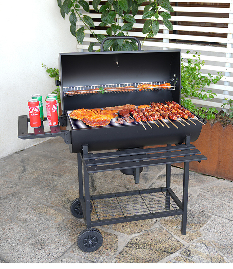 UK Outdoor XXL Smoker Barbecue Charcoal Portable BBQ Grill Home Garden ...