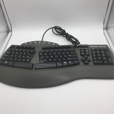 Fellowes Microban Ergonomic Wired USB Keyboard KU-9938 / 98915 Free ...