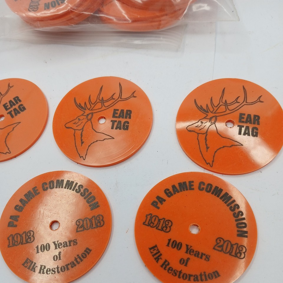2013 PA Game Commission Elk Hunting Ear Tag 100 Years ( lot of 26) | eBay