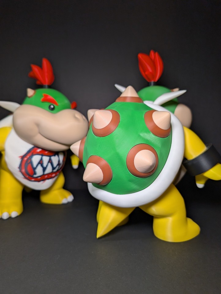 Bowser Jr. Figure – 10.5" Tall Display Statue – Game-Inspired Koopa ...