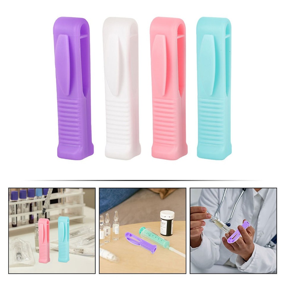 4pcs Nurse Ampoule Opener Plastic Vial Breaker Groove Design Ampule ...