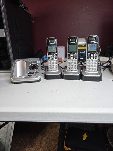 VTech CS6229-5 Cordless Phone System MISSING 2 PHONES & 1 BASE - TESTED ...