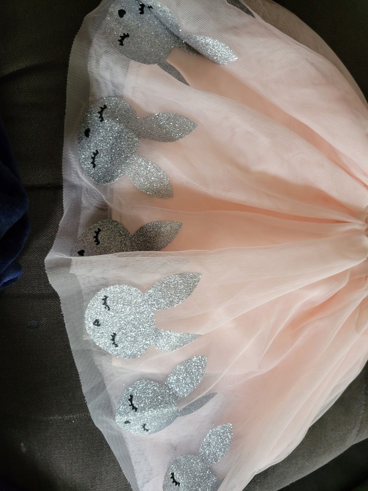 Pink Violet Bunny Dress Girls Size 2 Easter Spring Light Pink ...