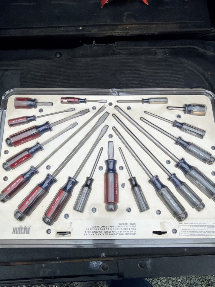 Sears Craftsman USA Nos Huge 18pc Screwdriver Set In Special Value Pkg ...