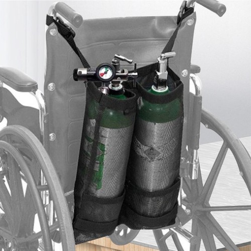 Secure Oxygen Tank Holder Bag for D E Cylinders Wheelchair Accessory ...
