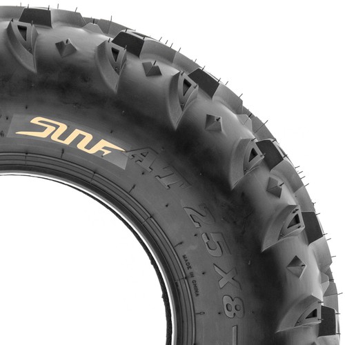 Set of 2 SunF 25x8-12 25x8x12 ATV UTV SxS Tires All Terrain Tubeless 6 ...