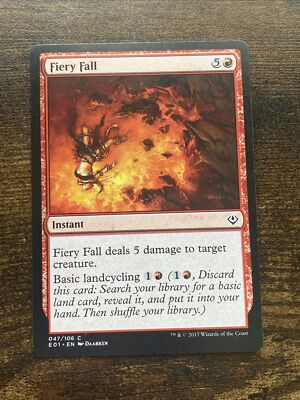 Fiery Fall 047/106 Archenemy: Nicol Bolas Magic The Gathering MTG D5701 ...