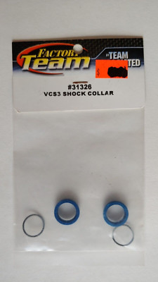 31326 Team Associated Factory Team VCS3 Shock Collars - Blue Aluminum ...