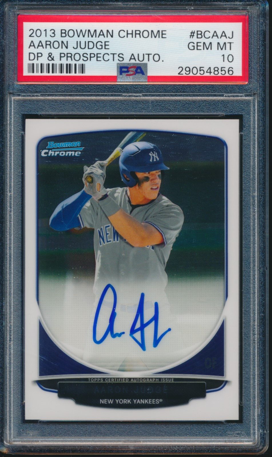 PSA 10 AARON JUDGE AUTO 1st 2013 Bowman Chrome Draft Picks Autograph RC ...