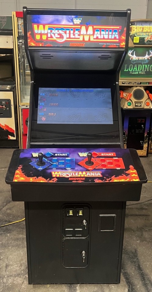 WRESTLEMANIA ARCADE MACHINE by MIDWAY 1995 (Excellent Condition) | eBay