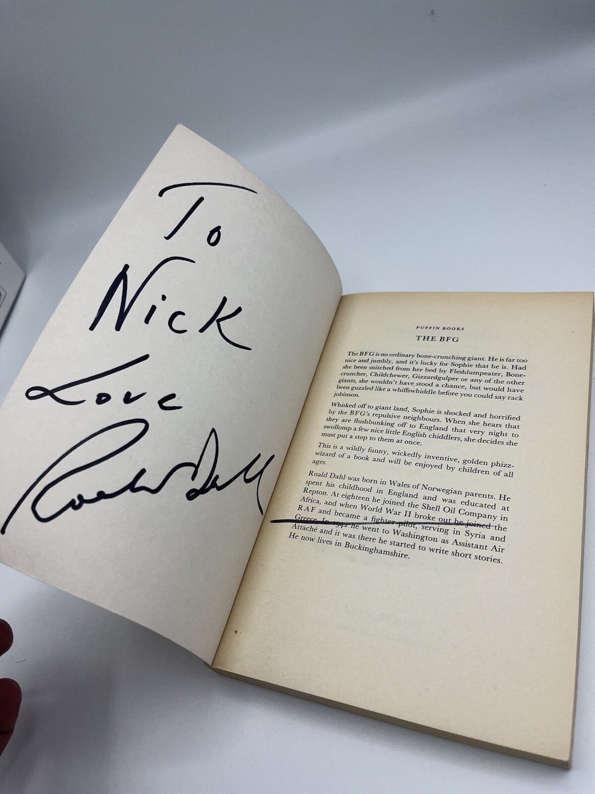 Roald Dahl The BFG Autographed Signed By Roald Dahl | eBay UK