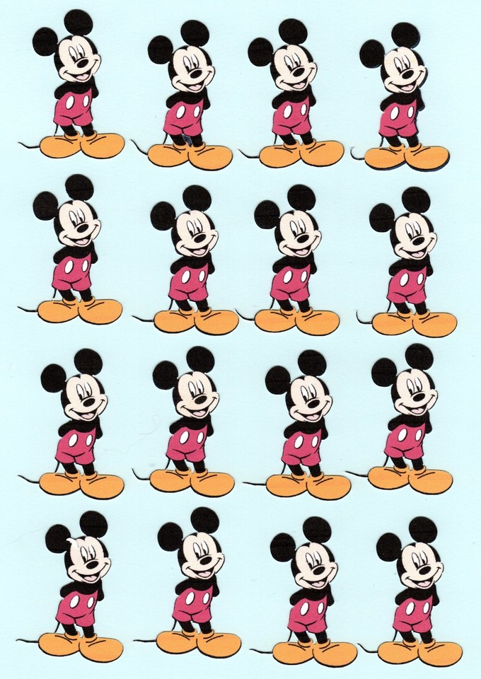Mickey Mouse Die Cuts - Printed Mickey Mouse Die Cuts - Printed Disney ...